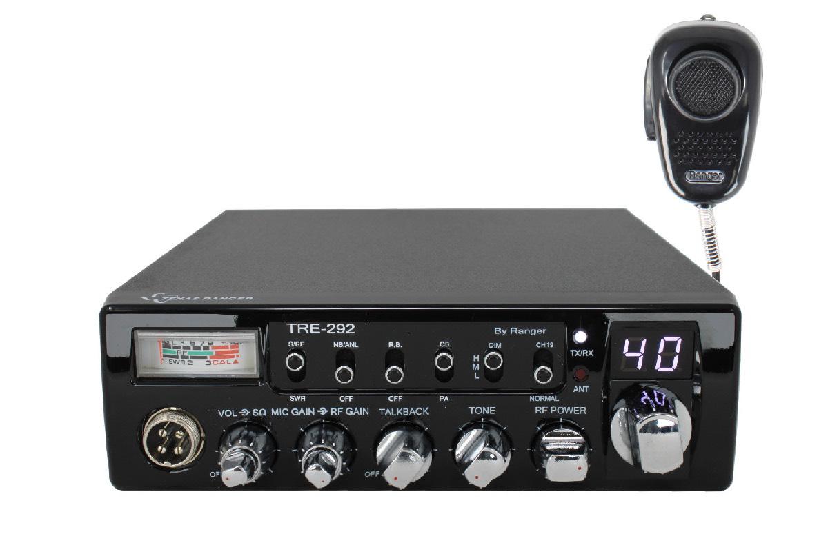 Texas Ranger 40 Channel Cb Radio With Roger Beep & Size Of Cobra 29 Tre-292 | Ramko Distributing